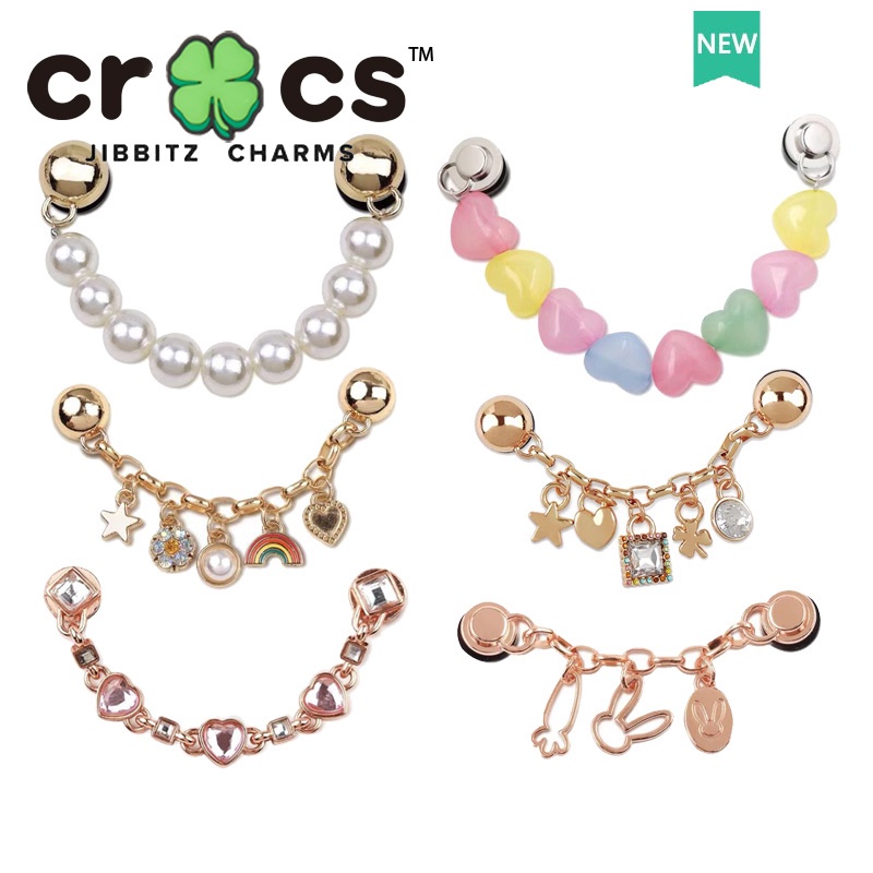 Metal chain series charm crocs | Shopee Malaysia