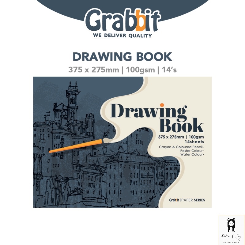 GRABBIT Drawing Block for Painting Sketching Drawing Book [100gsm 14's ...