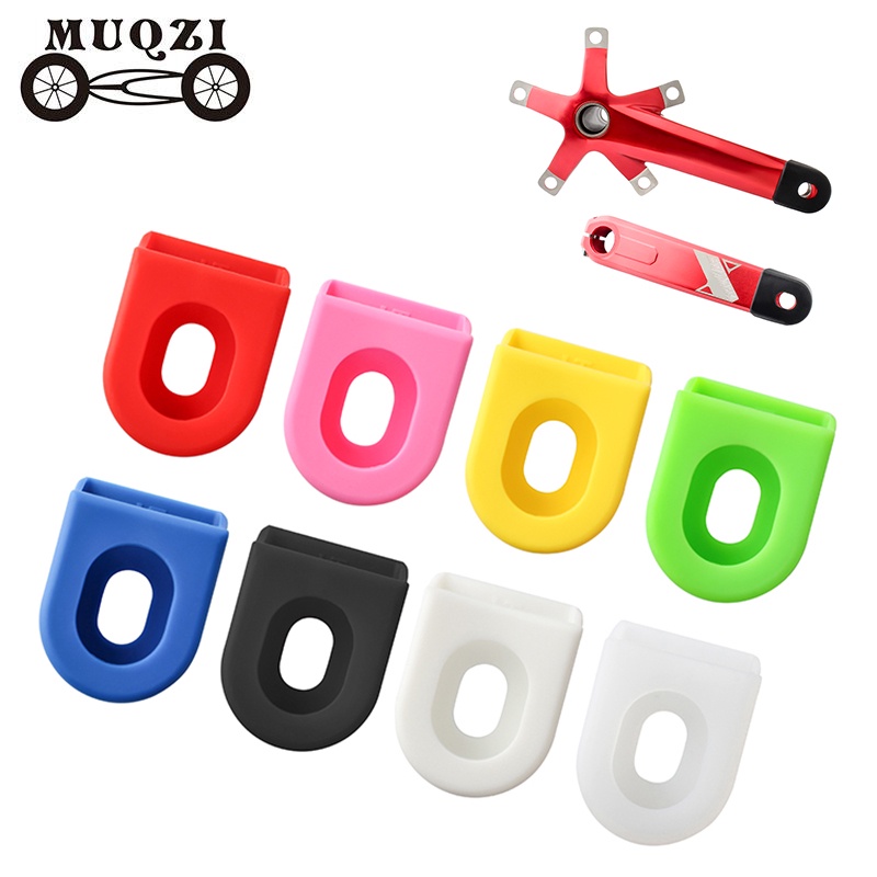 MUQZI Bicycle Crank Protector Cover MTB Road Bike Crank Arm Silicone ...