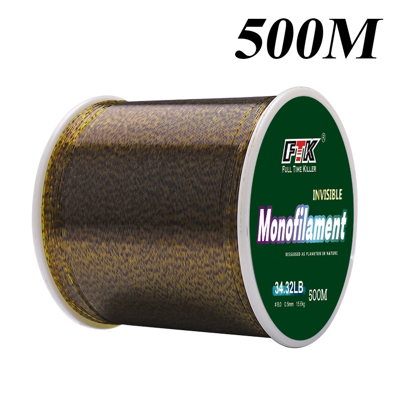 FTK 100m/300m/500m Nylon Fishing Line Spotted Monofilament Thread ...