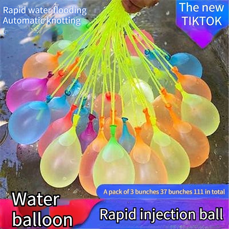 111pcs Water Polo Balloons Party Supples With Refill Quick Easy Kit ...