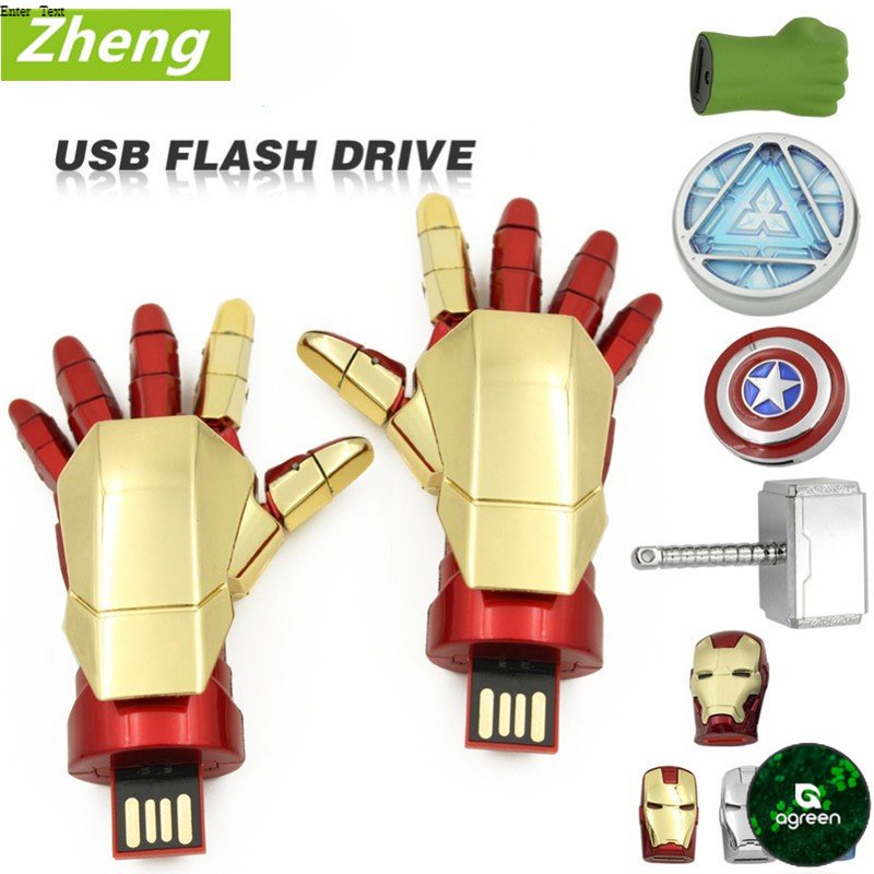 AC 1TB usb flash drive US captain Iron Man Green Giant Raytheon Memory ...