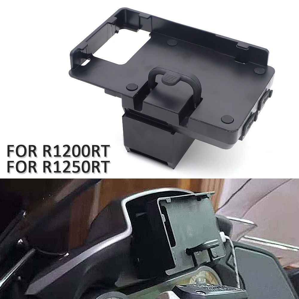 Black For BMW R1200RT 14-20 R1250RT 18-21 Navigation bracket GPS ...