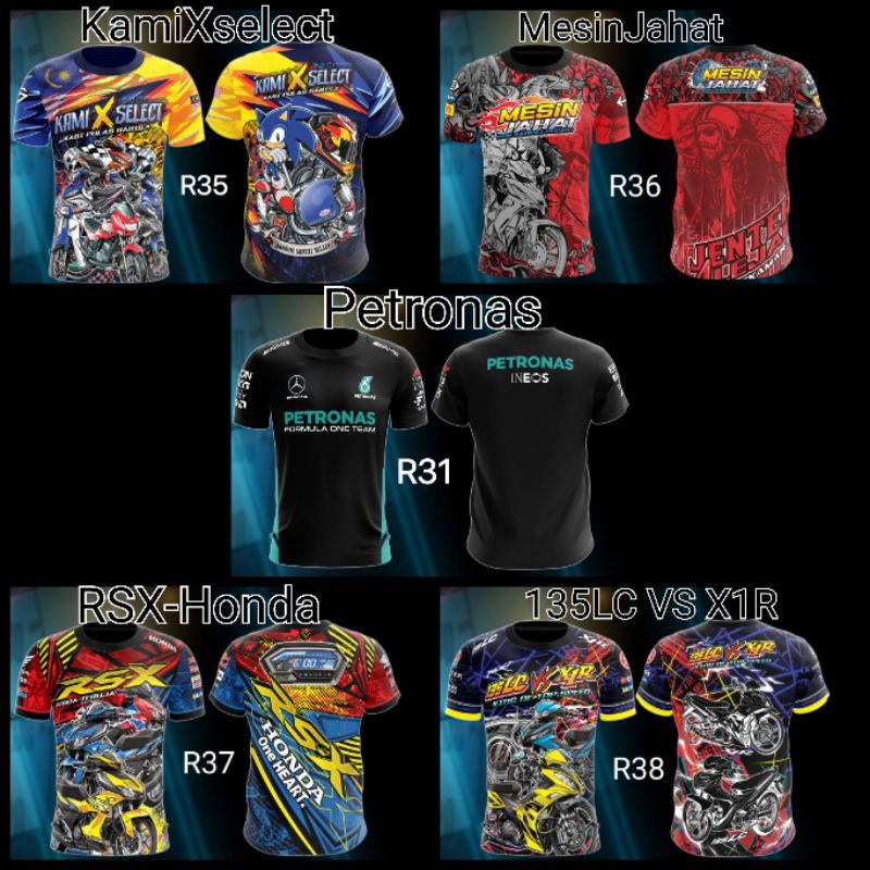 Baju MotorSport Petronas/RSX/135LC/KamiXselect/MesinJahat | Shopee Malaysia