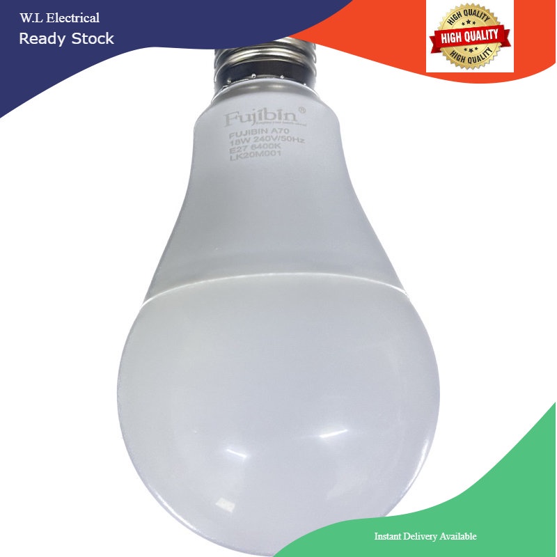 Fujibin 18W E26 Daylight LED Bulb (Ceiling Bulb)(30000hours Life Span ...