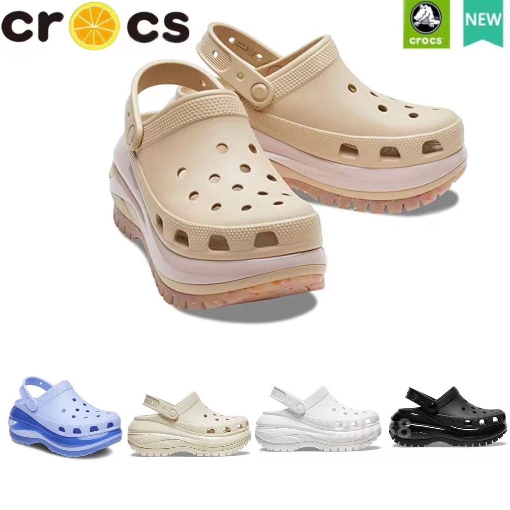 Original Crocs Classic Light Wheel Women's Shoes Thick Bottom Slippers ...