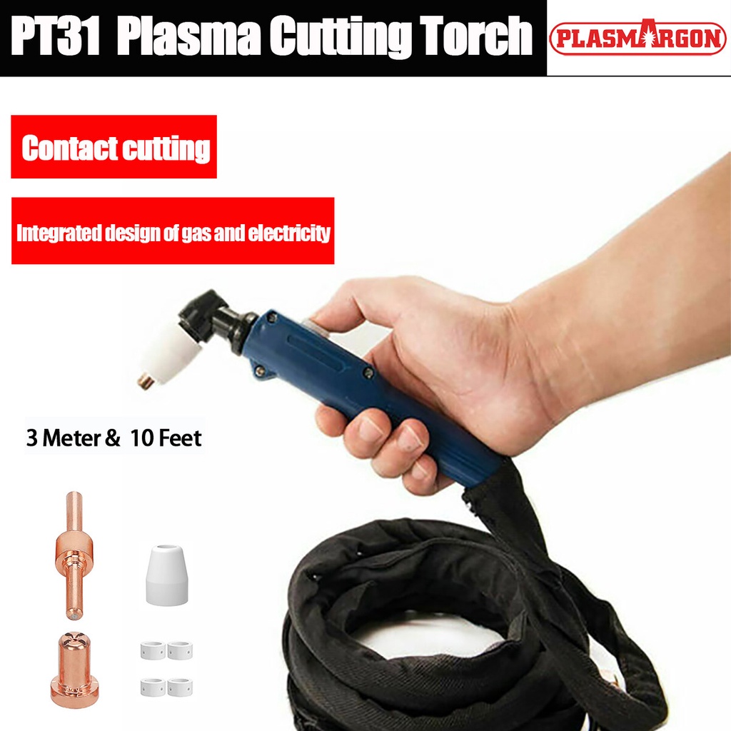 PT31 Plasma Cutter Machine Torch Head for CUT40 CUT50 LGK40 50 Inverter DC Plasma Cutting Torch ...