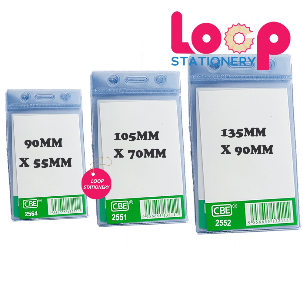 CBE PVC Name Badge Vertical Without Clips [1pcs] | Shopee Malaysia