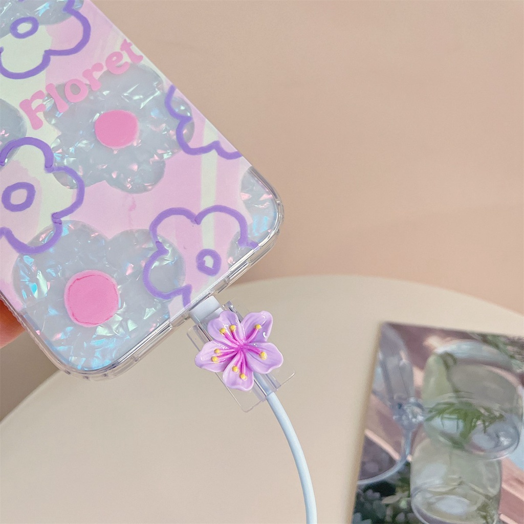 Cable Bite Charging Cables Protector Data Line Cord Elegant Peach ...