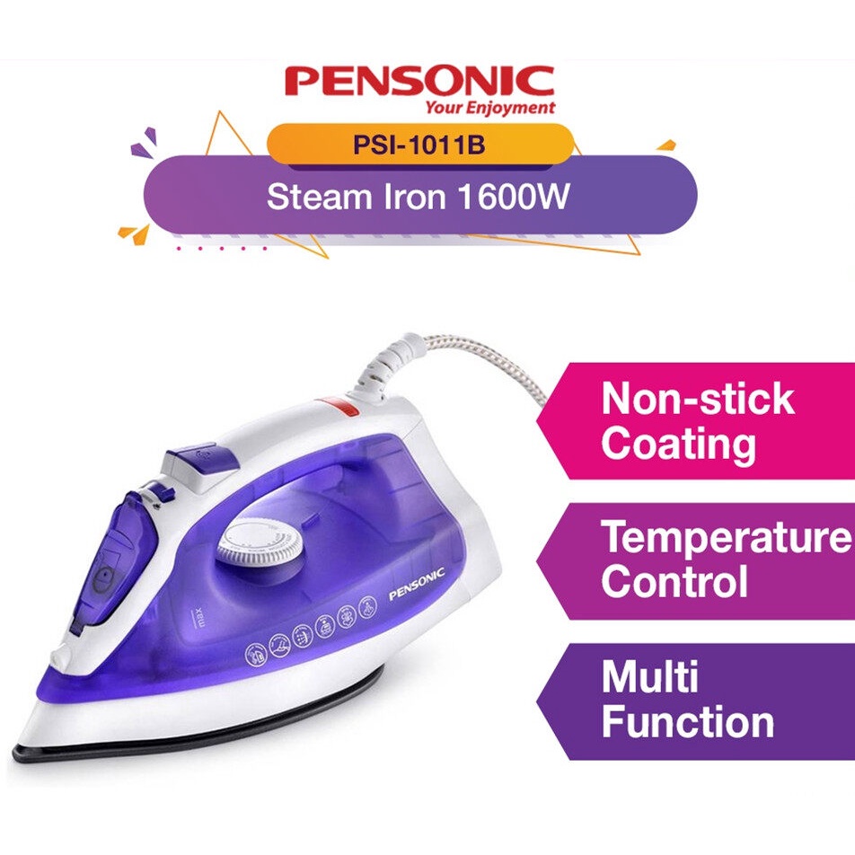 [Office Matters] Pensonic Steam Iron (1600W) PSI-1011B | Shopee Malaysia