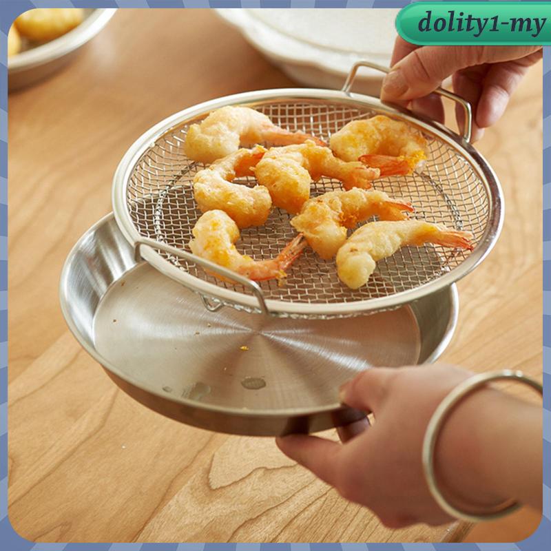 [DolitybdMY]2-piece Stainless steel Fryer Crisper Basket Reusable ...