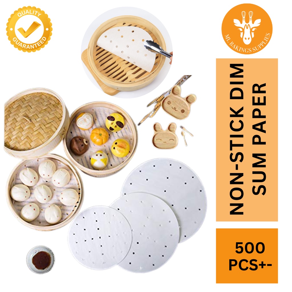 [READY STOCK] Dim Sum Paper non-stick steamer paper Air Fryer Owen ...