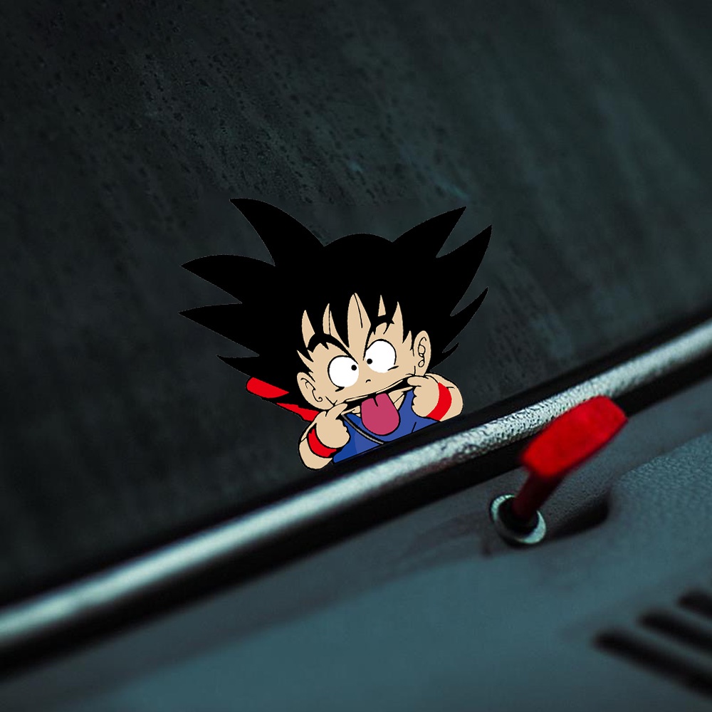 JDM Japanese Anime Dragon Ball Goku Cartoon Reflective Car Stickers ...