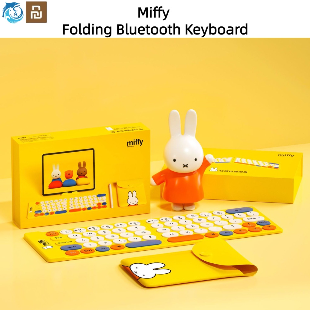Xiaomi Youpin Miffy Foldable Keyboard Laptop Wireless Bluetooth Silent ...