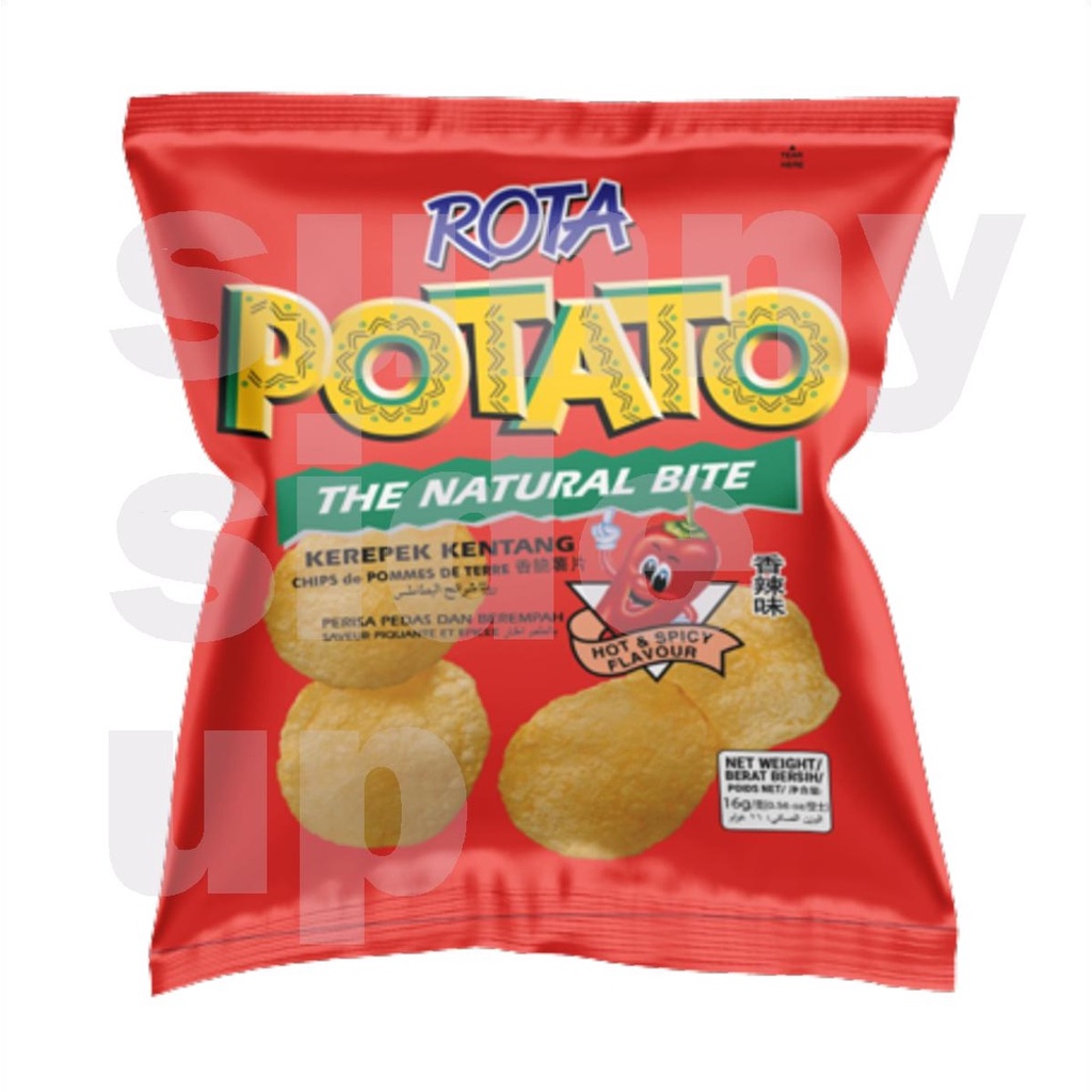 [SUNNY] ORIENTAL ROTA POTATO CHIPS 6 x 14g BBQ | HOT & SPICY | TOMATO ...
