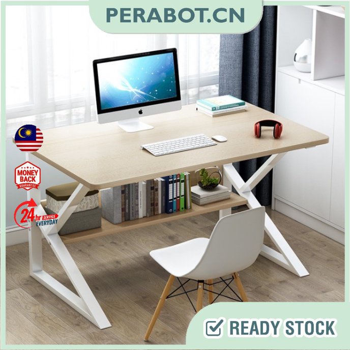 COMPUTER K-TYPE TABLE DESK WRITING TABLE STUDY TABLE MEJA PELAJAR ...