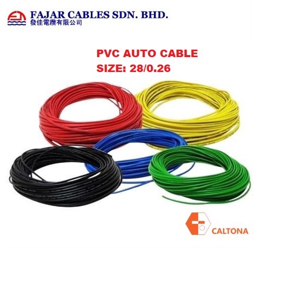 AUTO CABLE 28/0.26, 14/0.26 PURE COPPER PVC CABLE, PVC WIRE, AUTOMOTIVE ...