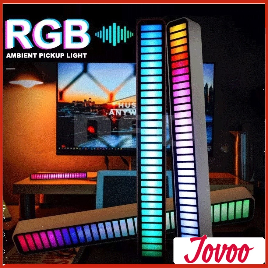 32 Bit RGB Gaming Music Sound Light Voice-Activated Pickup Rhythm ...