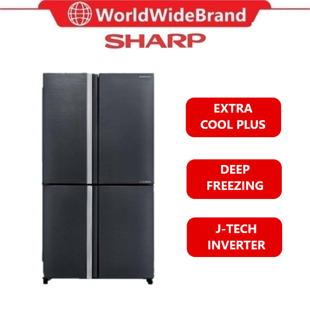SHARP 4 Door J-Tech Inverter Technology 700L Avance Refrigerator ...