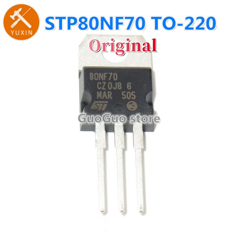 5pcs Original STP80NF70 TO-220 80NF70 P80NF70 TO220 80A/70V N-channel ...