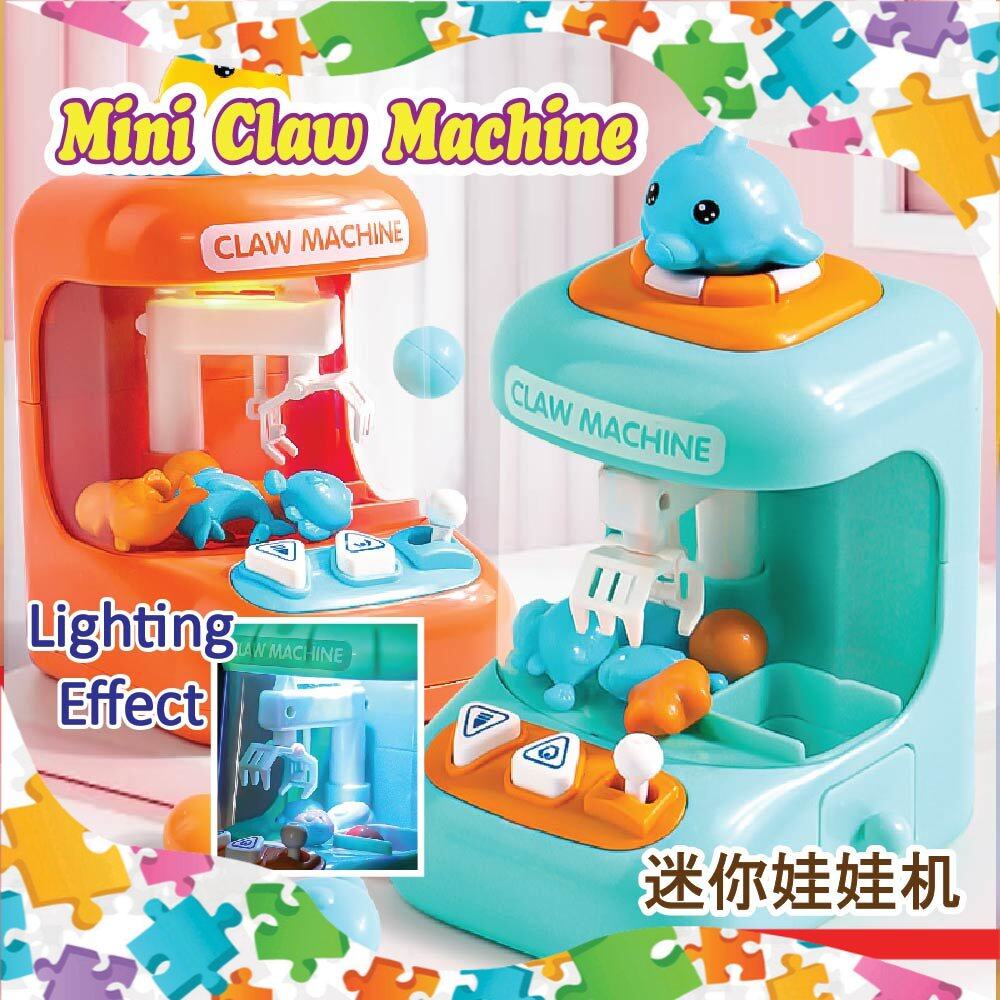 Cute Mini Claw Machine Crane Candy Catcher Arcade Prize Grabber ...