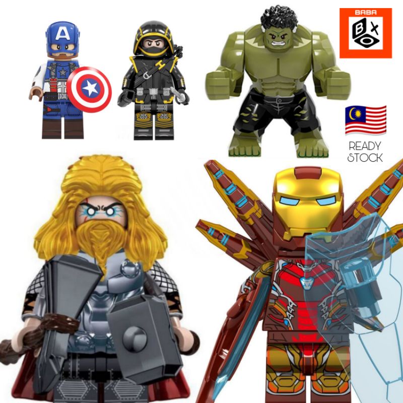 hero character mini figure superhero figurines brick hero block ...