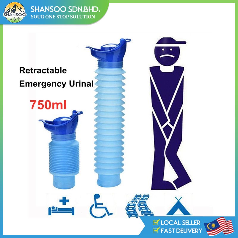 Outdoor Emergency Kit Urinal Pee Adult Blue Large Car Urinal Portable ...