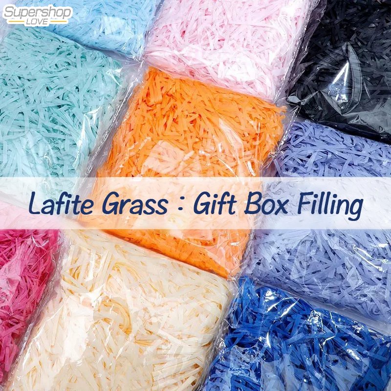 Raffia Grass Paper Filling DIY Raffia Shredded Paper Decor for Gift Box ...