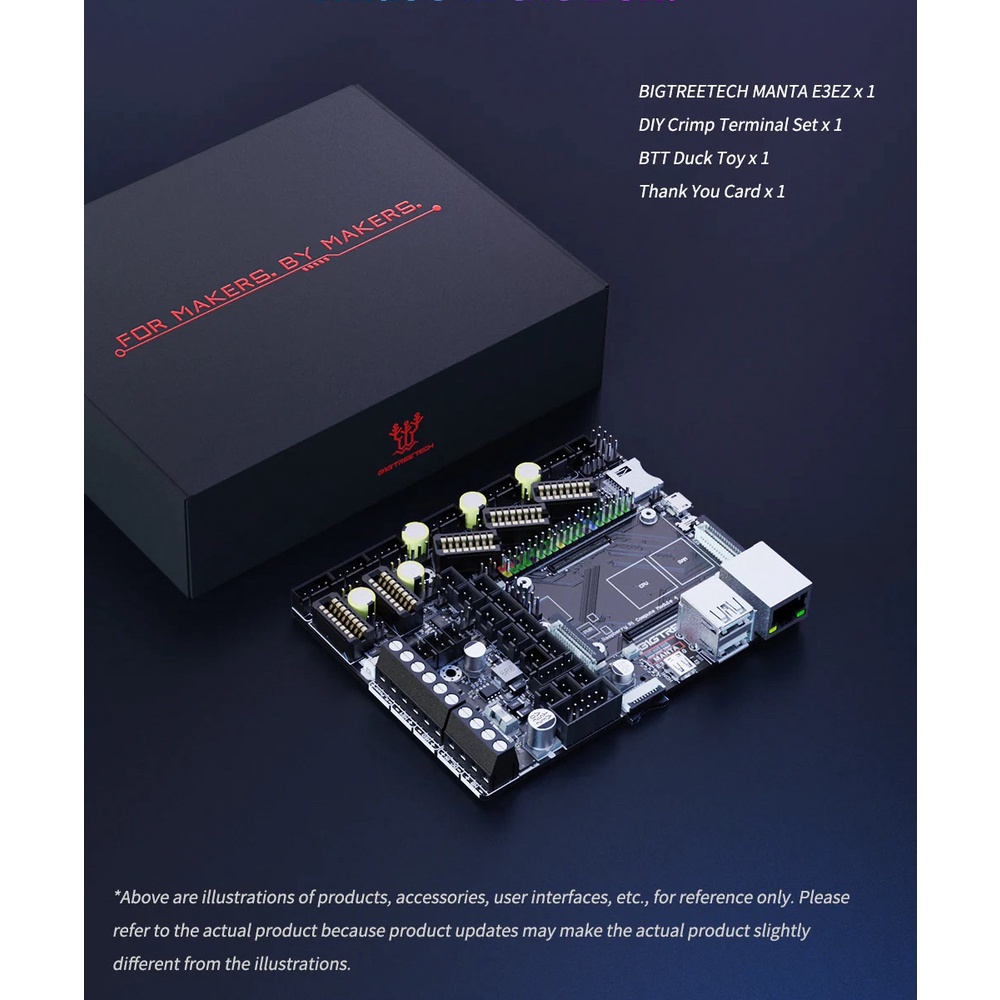 BIGTREETECH Manta E3EZ Mainboard Direct Connect for CB1 / Raspberry Pi ...