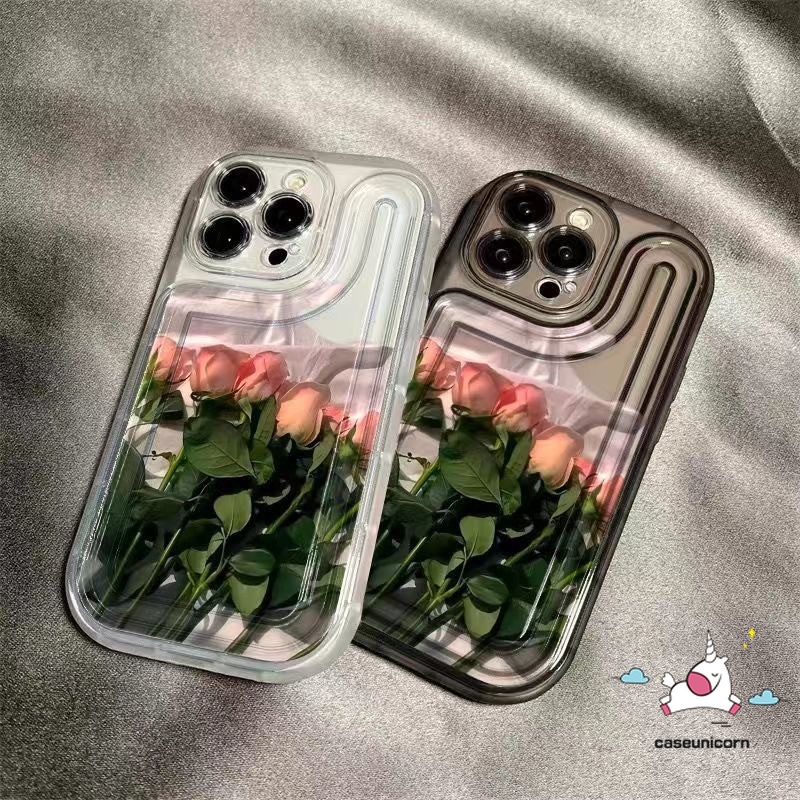 Romantic Retro Rose Couples Phone Case Compatible for IPhone 7 8 Plus ...
