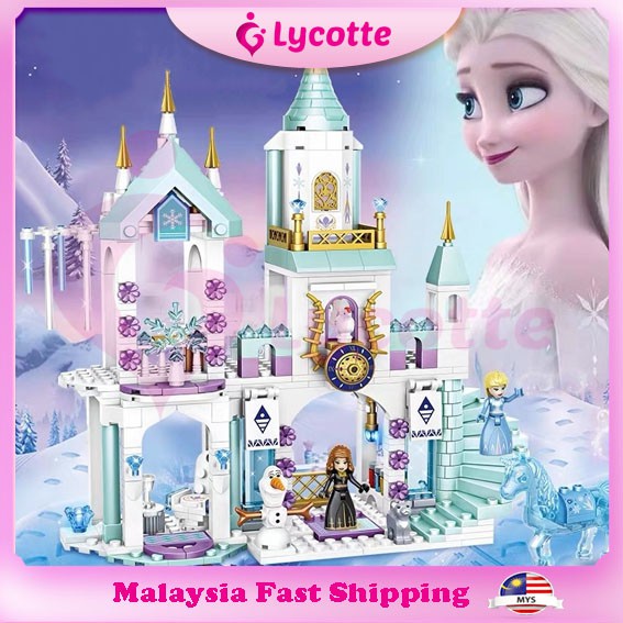 LYCOTTEᵐʸ 568pcs 360pcs Frozen Castle Block Blocks Dollhouse Playset ...
