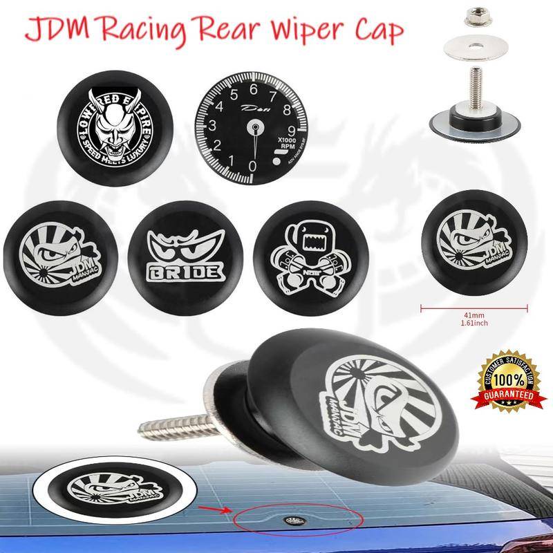 Car Rear Wiper Delete Kit Plug Cap Wiper Knob Cover JDM Racing 1pc ...