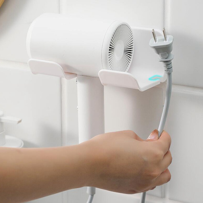 Stable Hair Dryers Holder Hair Dryer Storage Case Adhesive Wall Decor ...