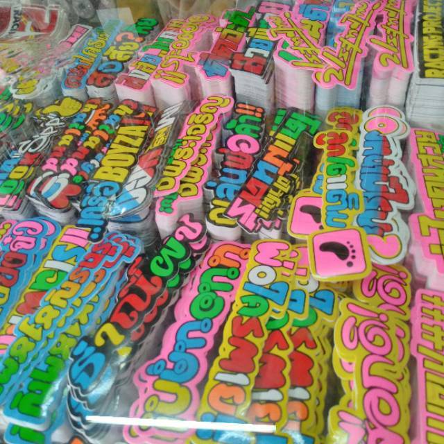 Thailook Thailand Motorcycle sticker Contents 50pcs Long model ...