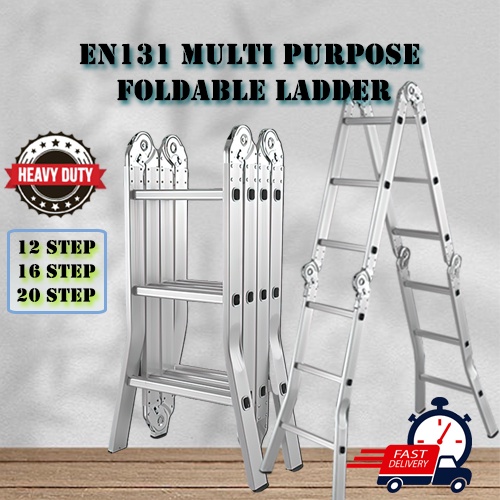 HEAVY-DUTY MULTI PURPOSE LADDER (CURVE LEG) - MAXIMUM LOAD 150KG TANGGA ...