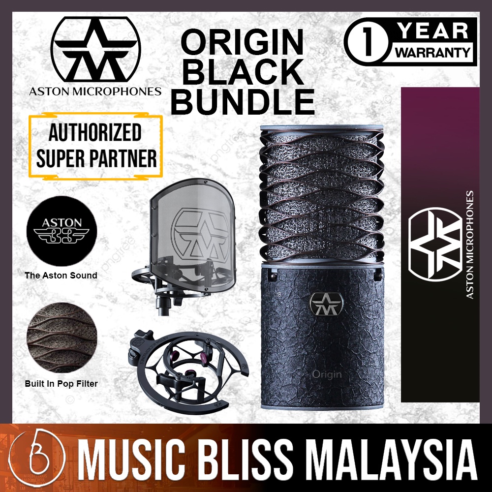 Aston Microphone Origin Black Bundle Large-diaphragm Condenser Microphone | Shopee Malaysia