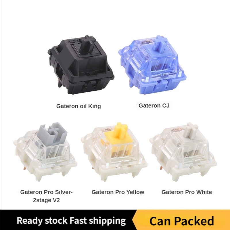 Gateron switch Milky yellow pro silver-2stage Oil King TTC gold pink V2 ...