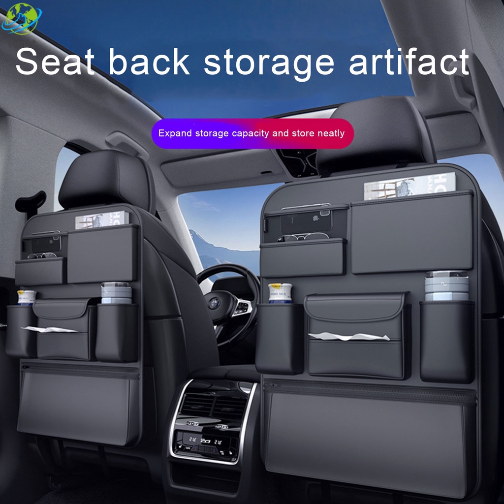 TL Car Seat Back Storage Bag Hanging Bag Multi-function Storage Box Car ...