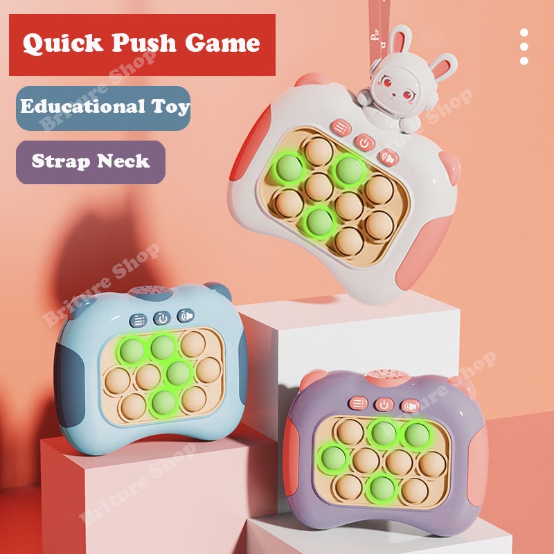 Quick Push Game Console Electronic Speed Push Through Pop It Game ...
