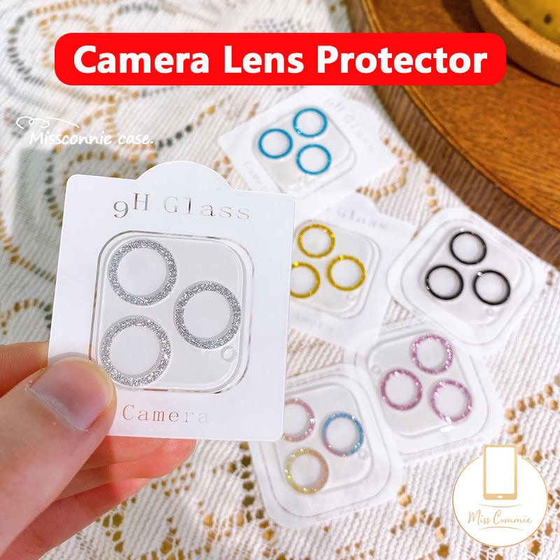 Romantic Starry Sky Diamonds Lens Screen Protector Tempered Glass ...