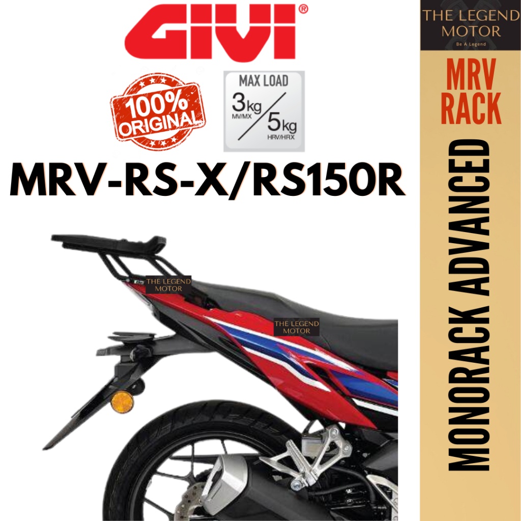 HONDA RS150 RSX150 RS150R RS 150 RSX GIVI MRV ADVANCE MONORACK MONO ...