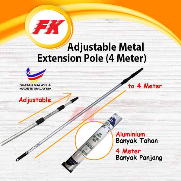 Adjustable Metal Extension Pole(4 Meter) | Shopee Malaysia