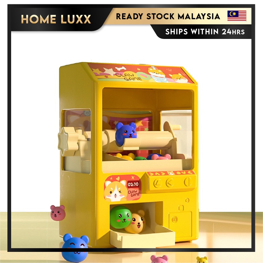 Mini Claw Machine Toys With Music & Lighting Grab Balls Doll Catchers ...