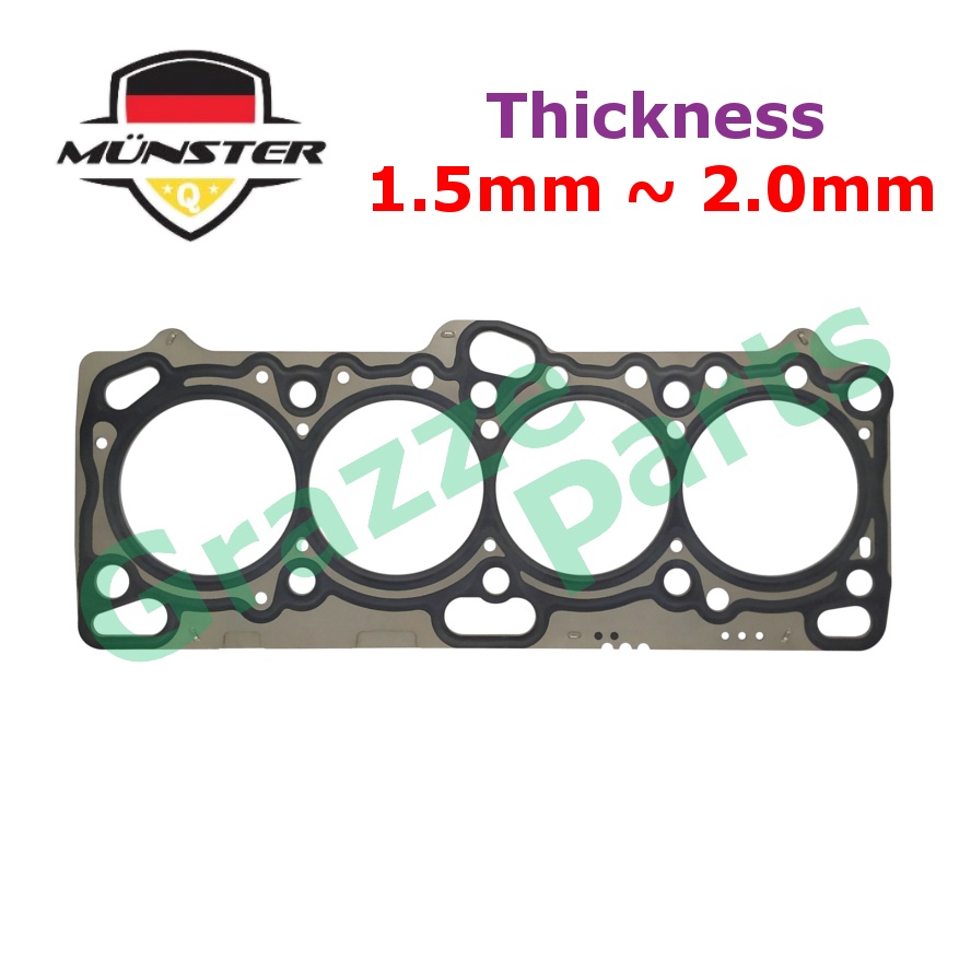 Münster Cylinder Head Gasket Mitsubishi VR4 VRX 2.0 EVO 1 2 3 4G63 ...