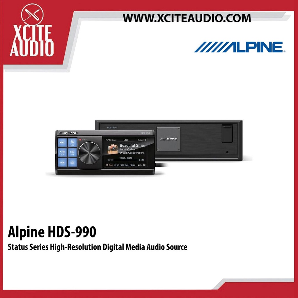 Alpine HDS-990 Status Series high-resolution Car Digital Media Audio ...