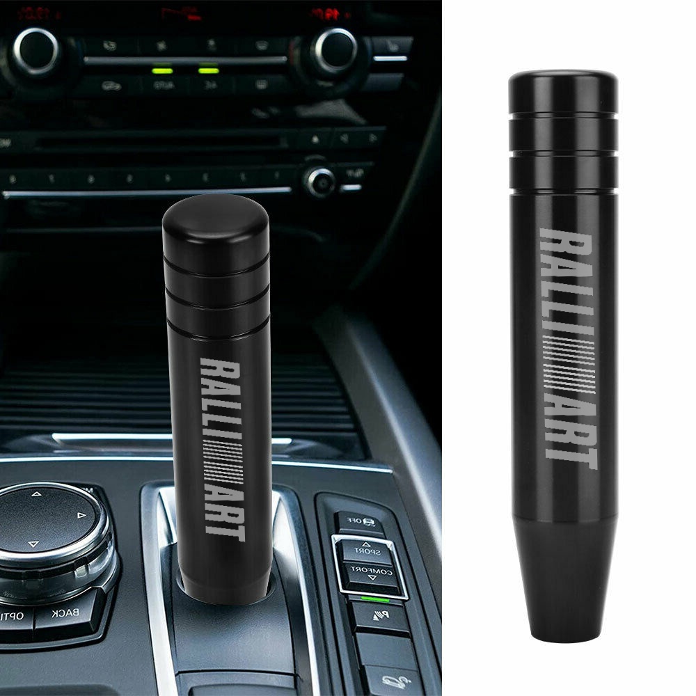 RALLIART Manual Aluminum Car Gear Knob Long Stick Shifter Shift Lever ...