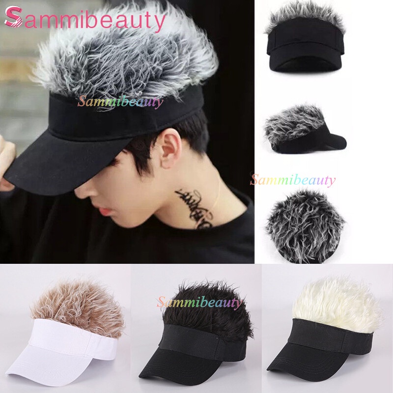 Hip Hop Style Wig Baseball Cap Adjustable for Men Women Boys Funny Wig ...