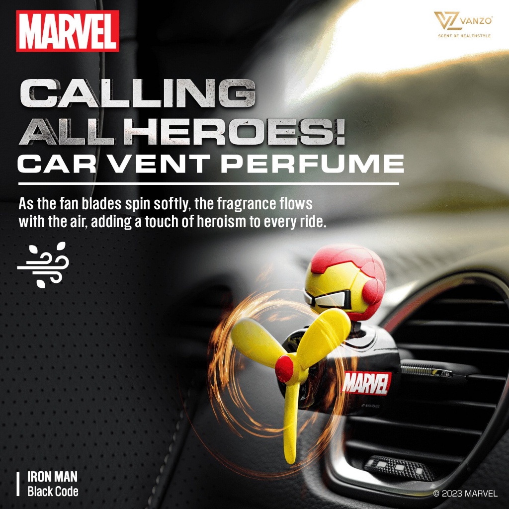VANZO Marvel Series Car Vent Perfume Car Perfume 4g x 2 Perfume kereta ...