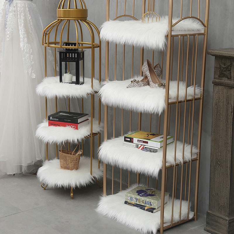 (COD) White Fur Carpet Fluffy Soft Sofa Floor Mat Table Chair Mat Mat ...