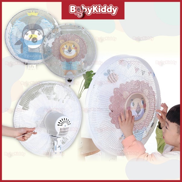 Cartoon Pattern Baby Finger Protector Safety Fan Cover Fans Mesh Net ...